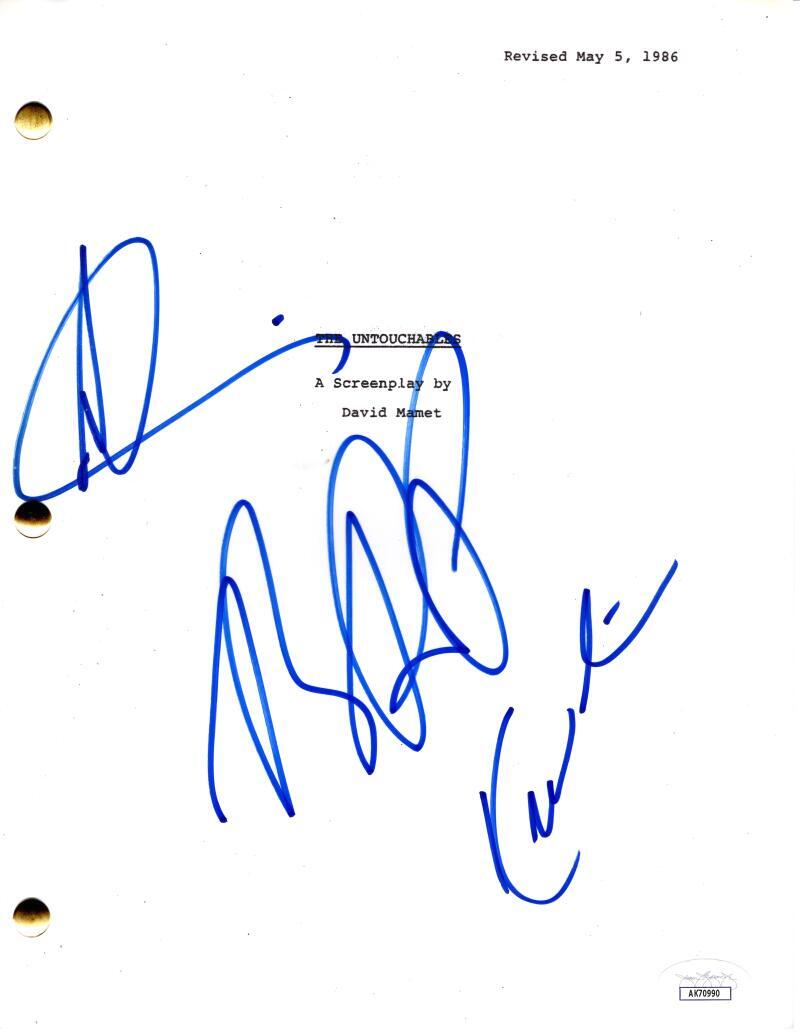 Brian De Palma Kevin Costner +1 Signed Autograph Untouchables Script ...