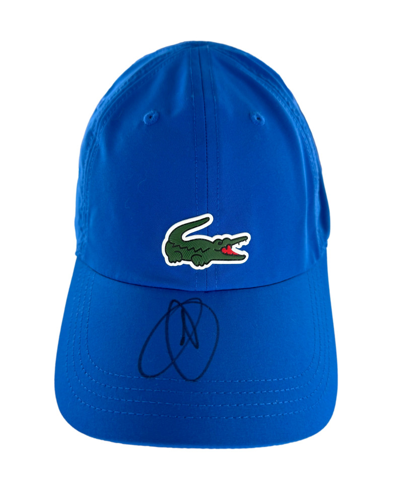 Novak Djokovic Signed Autograph Lacoste Cap Hat - 24x Champion w ...