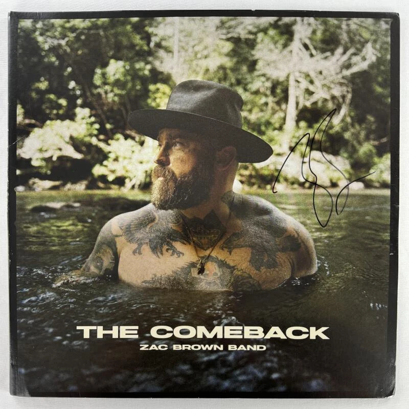 Zac Brown Signed Autograph Album Vinyl Record LP - The Comeback Band w ...