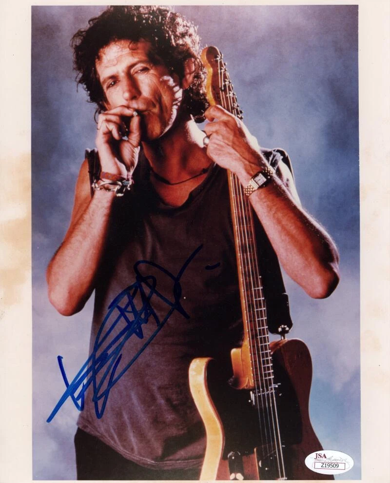 Keith Richards Rolling Stones Signed Autograph 8x10 Photo - Rare Image ...