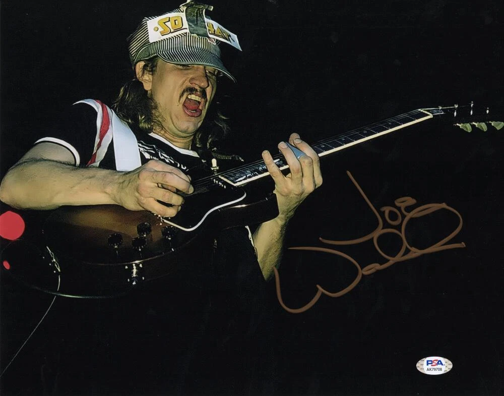 Joe Walsh Eagles Signed Autograph 11x14 Photo - Hotel California Guitar ...