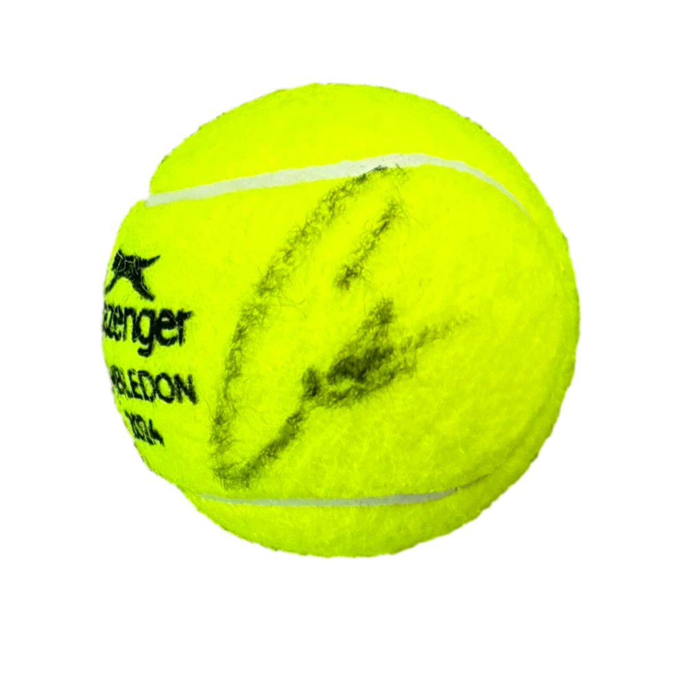 Carlos Alcaraz Signed Autograph 2024 Wimbledon Tennis Ball - Champion w ...