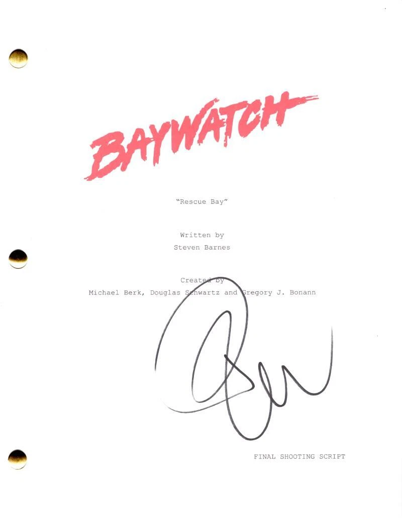 Pamela Anderson Signed Autograph Baywatch Full Episode Script - Sexy CJ ...