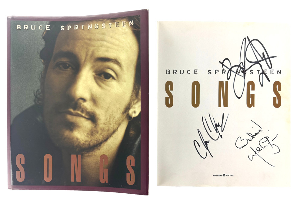Bruce Springsteen Clarence Clemons & Nils Lofgren Signed Autograph Book ...