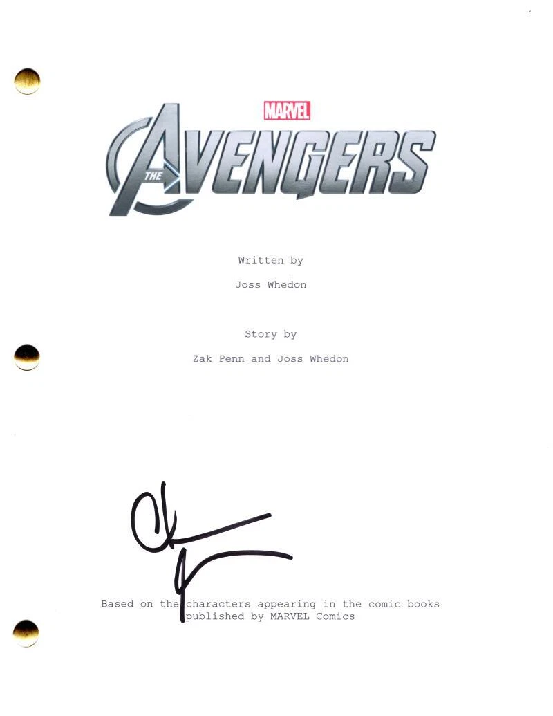 Clark Gregg Signed Autograph The Avengers Movie Script Screenplay ...
