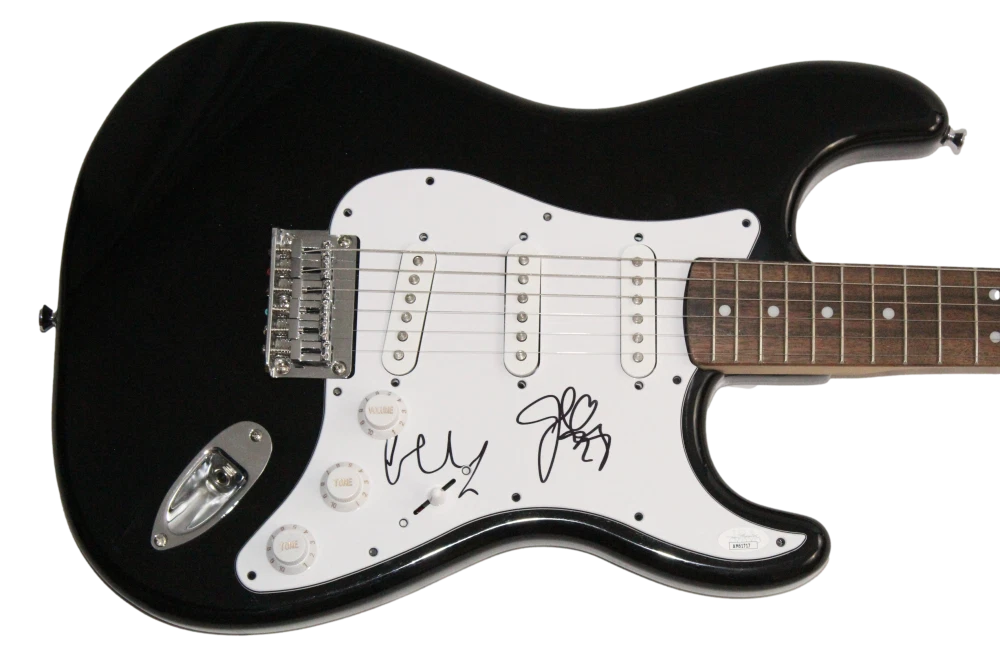 Lance Bass & JC Chasez NSYNC Signed Autograph Fender Electric Guitar w ...
