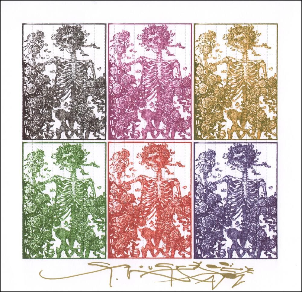 Stanley Mouse Grateful Dead Signed Autograph 9X9 Blotter Art Print w ...