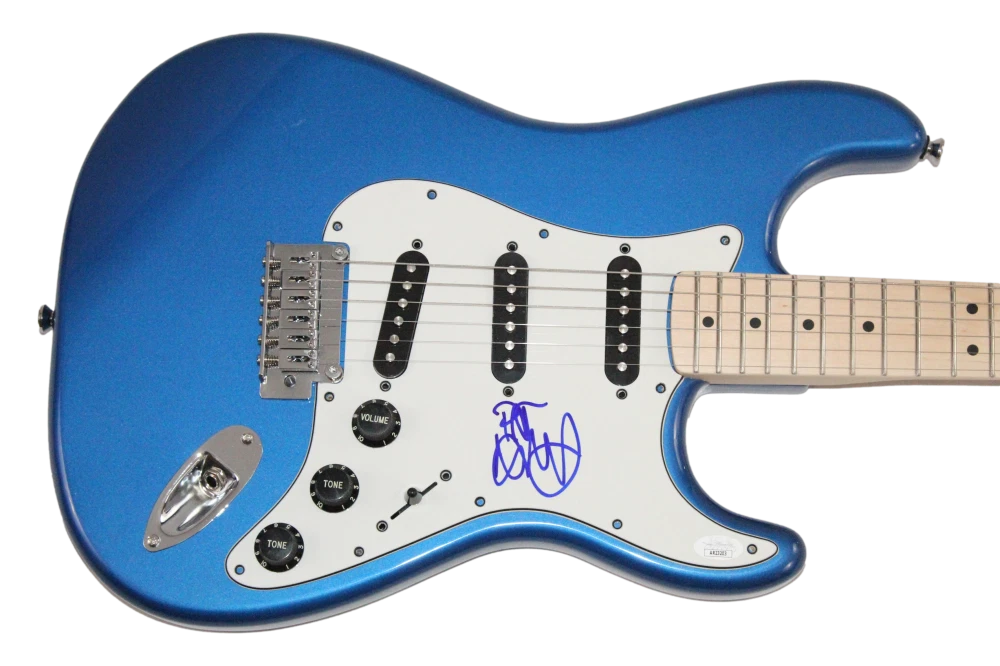 Pat Metheny Signed Autograph Full Size Blue Fender Stratocaster Guitar ...