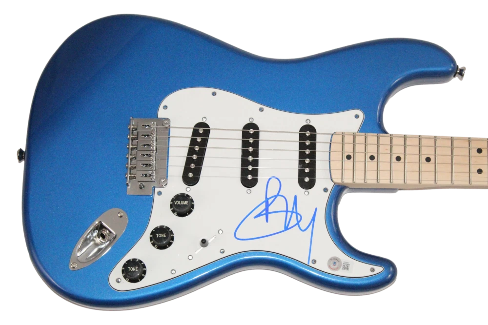 Boy George Culture Club Signed Autograph Blue Stratocaster Guitar w ...