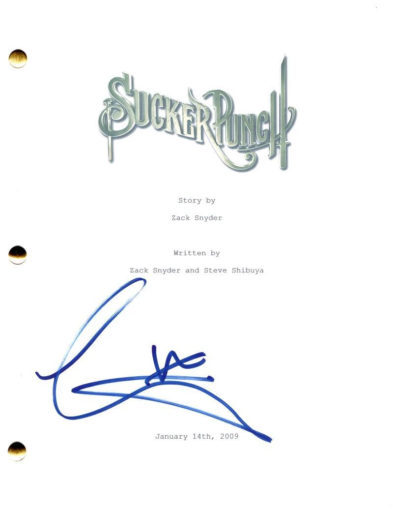 Emily Browning Signed Autograph Sucker Punch Movie Script Screenplay ...