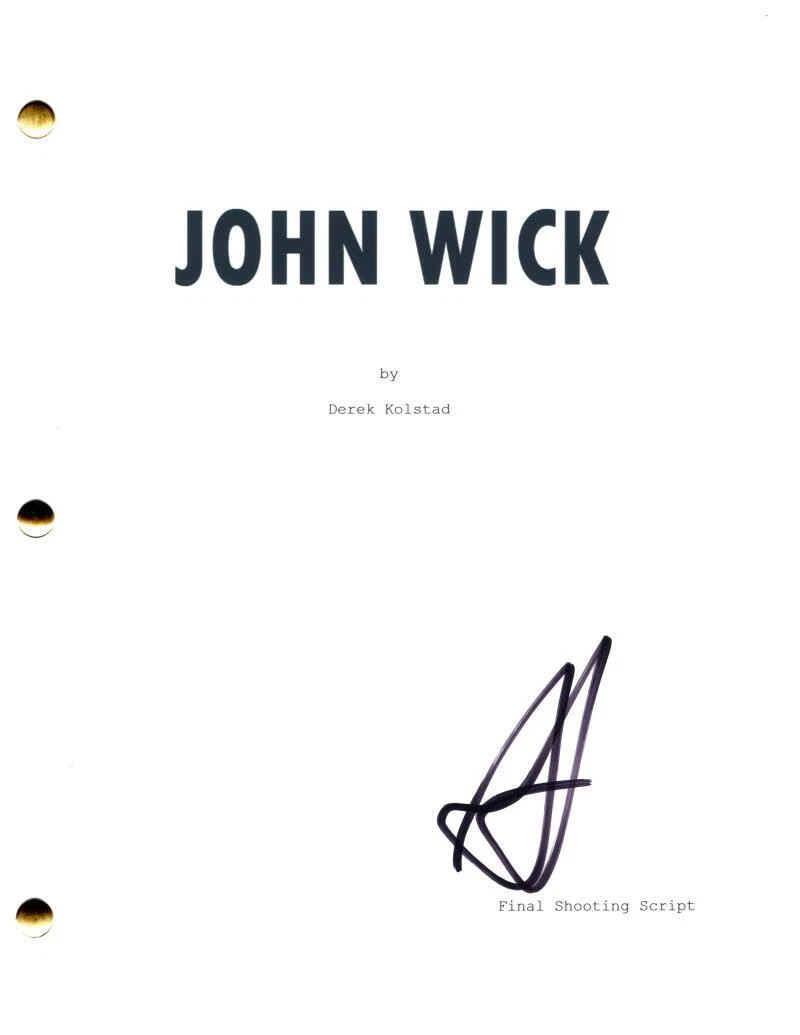 Alfie Allen Signed Autograph John Wick Movie Script Screenplay - Keanu ...