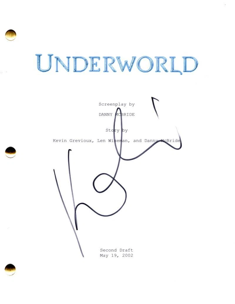Kate Beckinsale Signed Autograph Underworld Full Movie Script ...