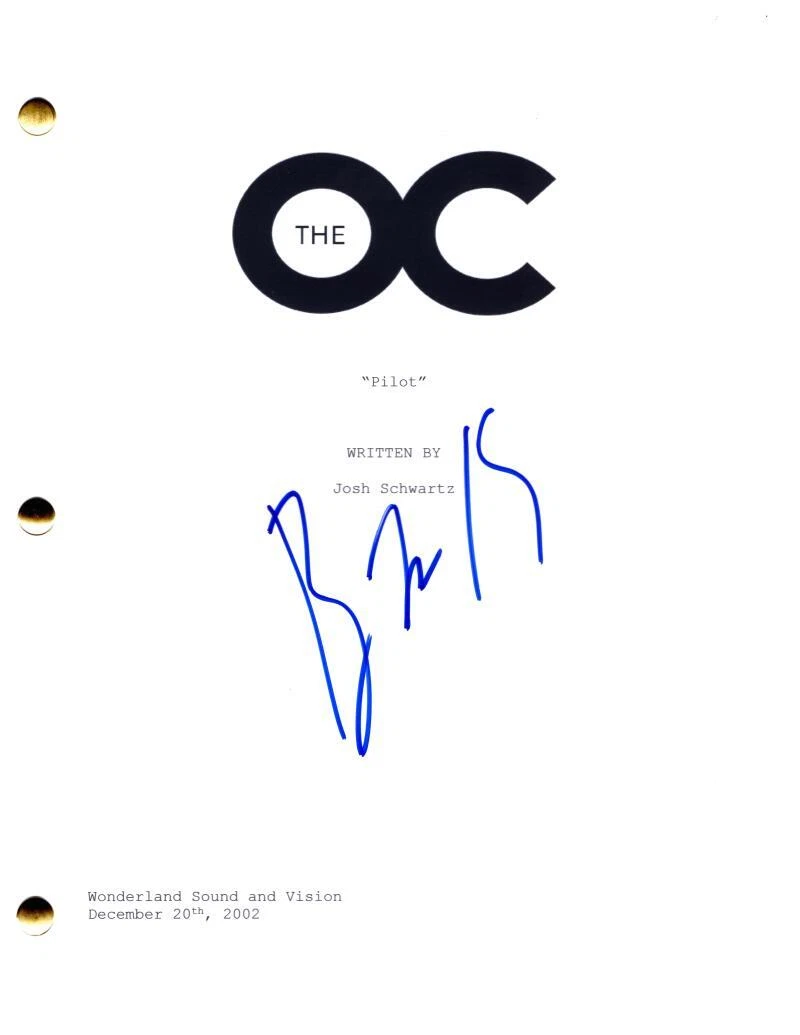 Ben McKenzie Signed Autograph The OC Full Pilot Script Screenplay ...