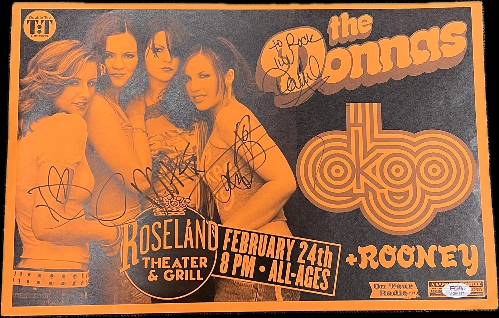 Brett Anderson, Torry Castellano. Maya Ford, Allison Robertson Signed ...