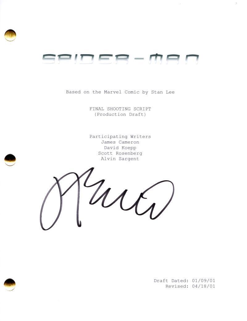 James Franco Signed Autograph Spider-Man Movie Script Screenplay ...