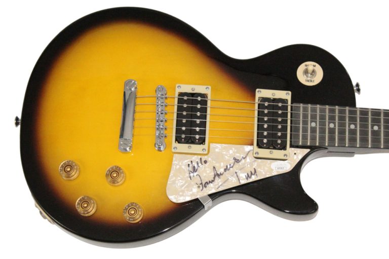 Ian Anderson Jethro Tull Signed Autograph Gibson Les Paul Electric ...