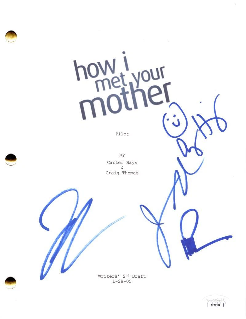 Neil Patrick Harris Alyson Hannigan Radnor Segel Signed Autograph HIMYM ...