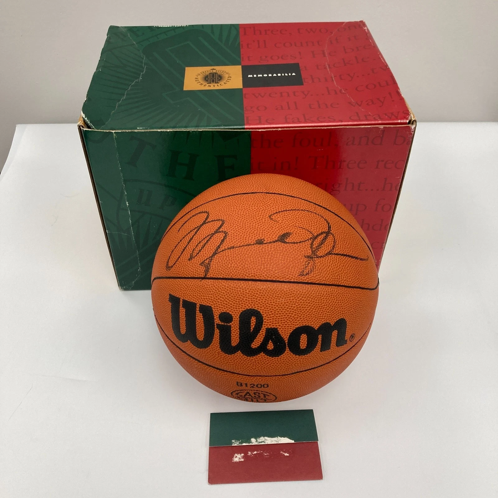 Michael Jordan Signed Spalding Basketball UDA Upper Deck & JSA COA ...