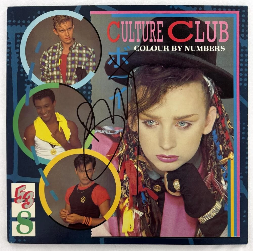 Boy George Culture Club Signed Autograph Album Record Colour by Numbers ...