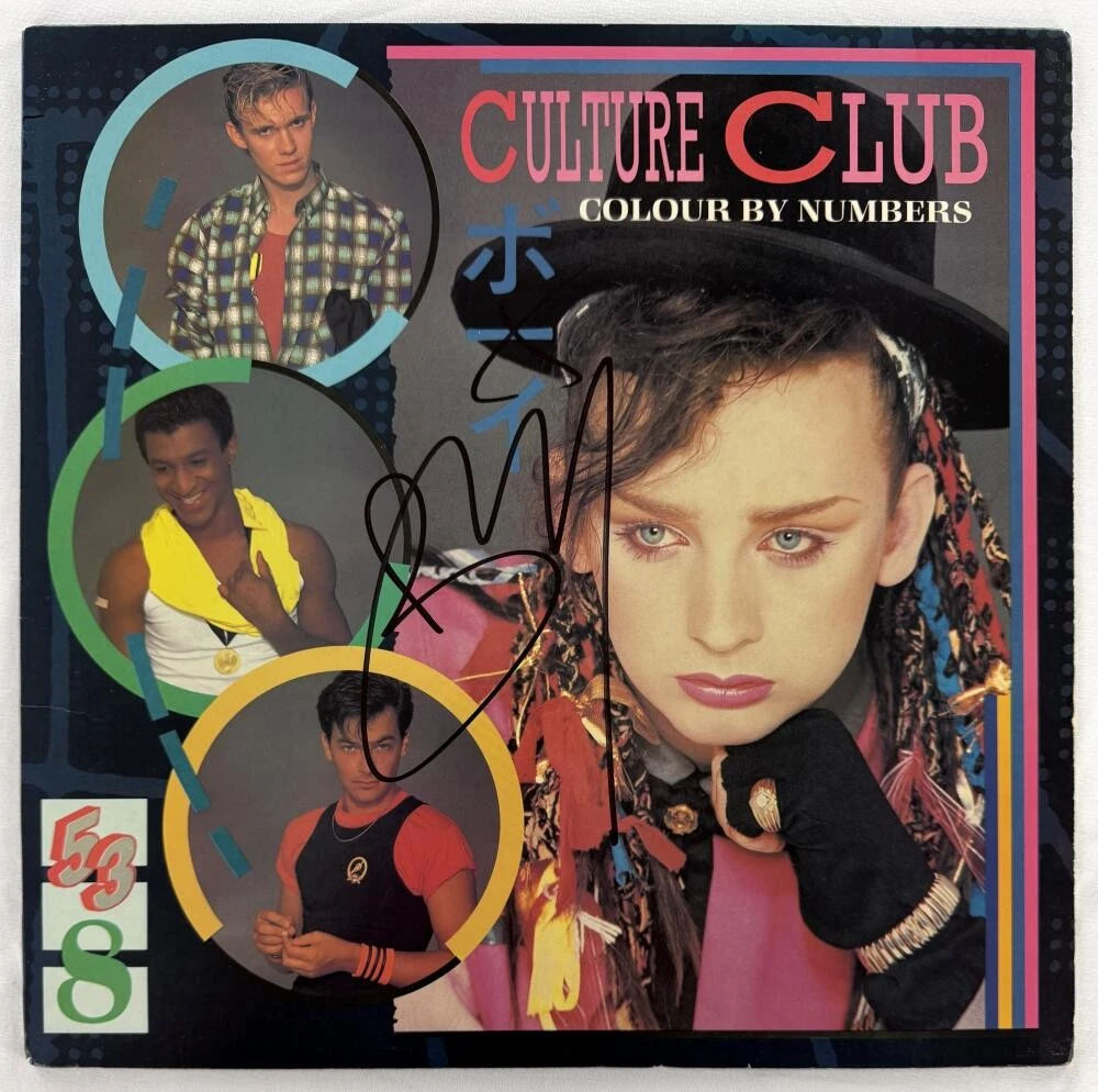 Boy George Culture Club Signed Autograph Vinyl Record Colour by Numbers ...