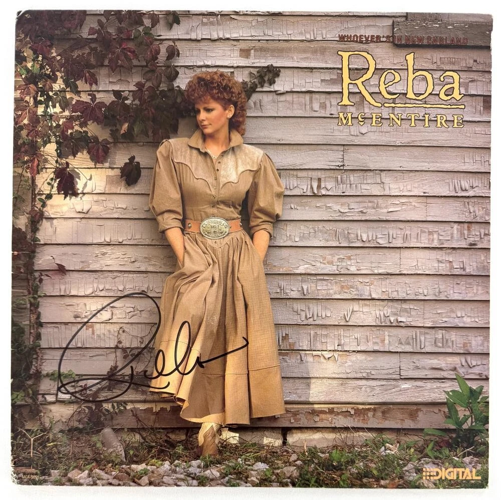 Reba McEntire Signed Autograph Album Vinyl Record - Whoever's in New ...