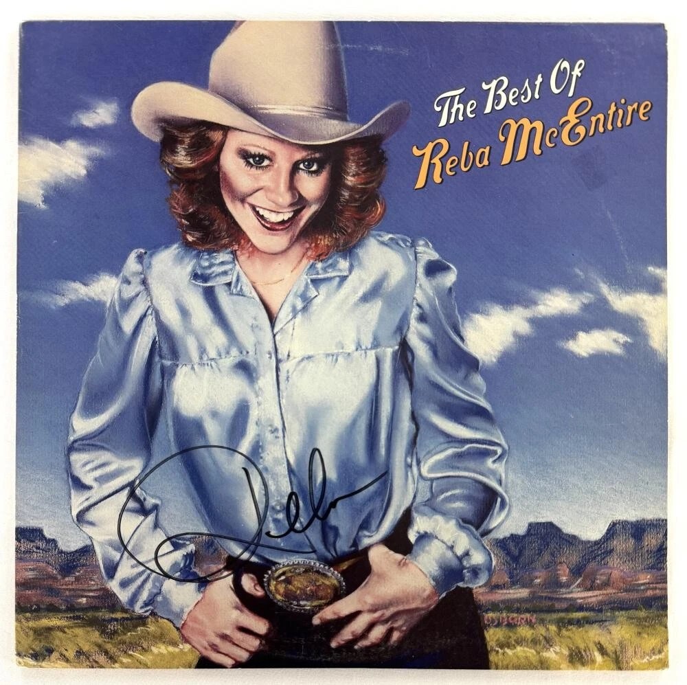 Reba McEntire Signed Autograph Album Vinyl Record LP The Best Of w ...