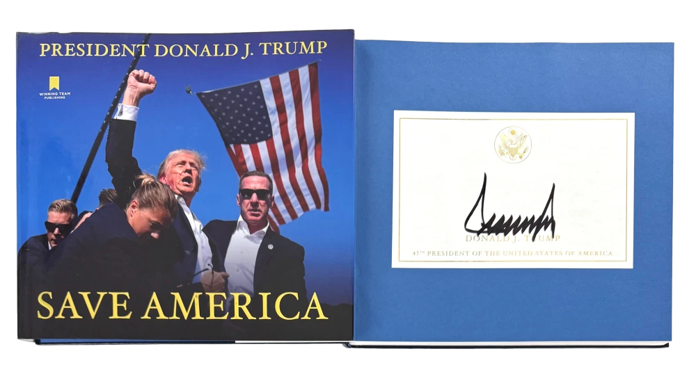 President Donald Trump Signed Autograph Save America Book - MAGA w/ JSA ...