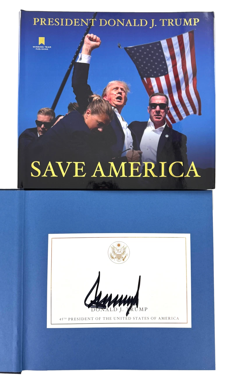 President Donald Trump Signed Autograph Save America Book - Iconic ...