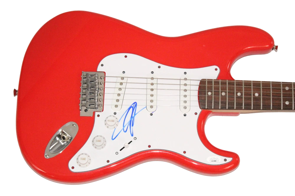 Nick Carter Backstreet Boys Signed Autograph Red Fender Guitar w/ JSA ...