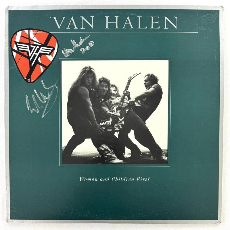 Eddie Van Halen Signed Autograph Album Vinyl Record Women and Children ...