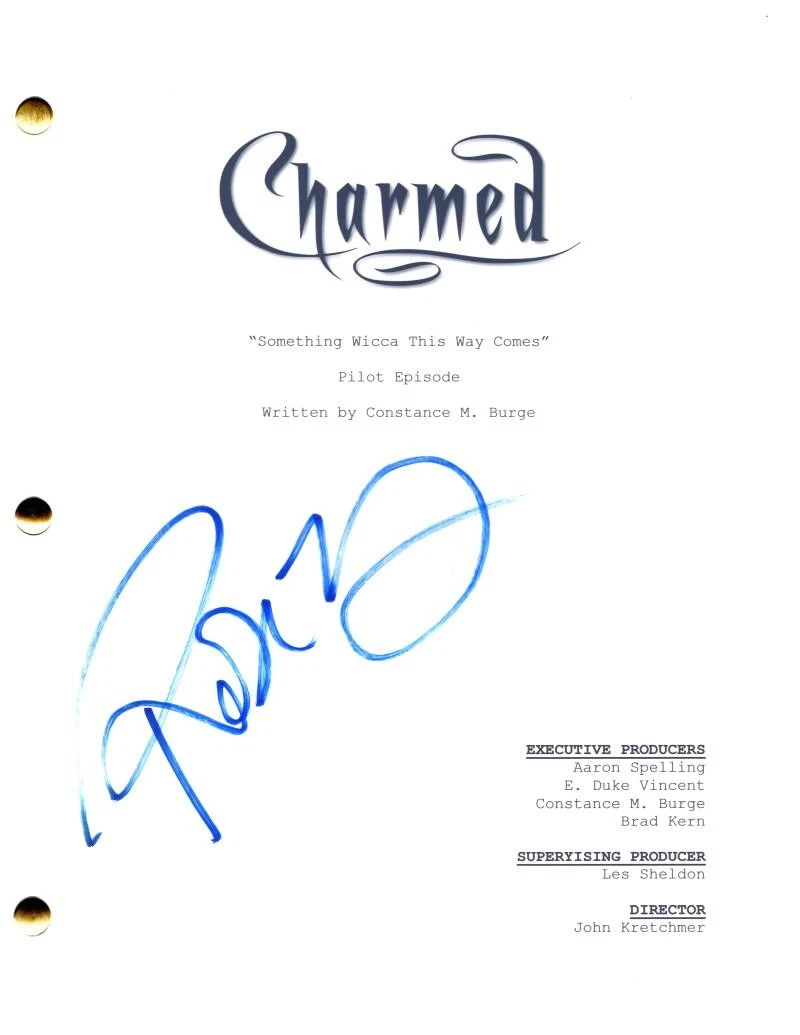 Rose McGowan Signed Autograph Charmed Pilot Script Screenplay - Paige ...
