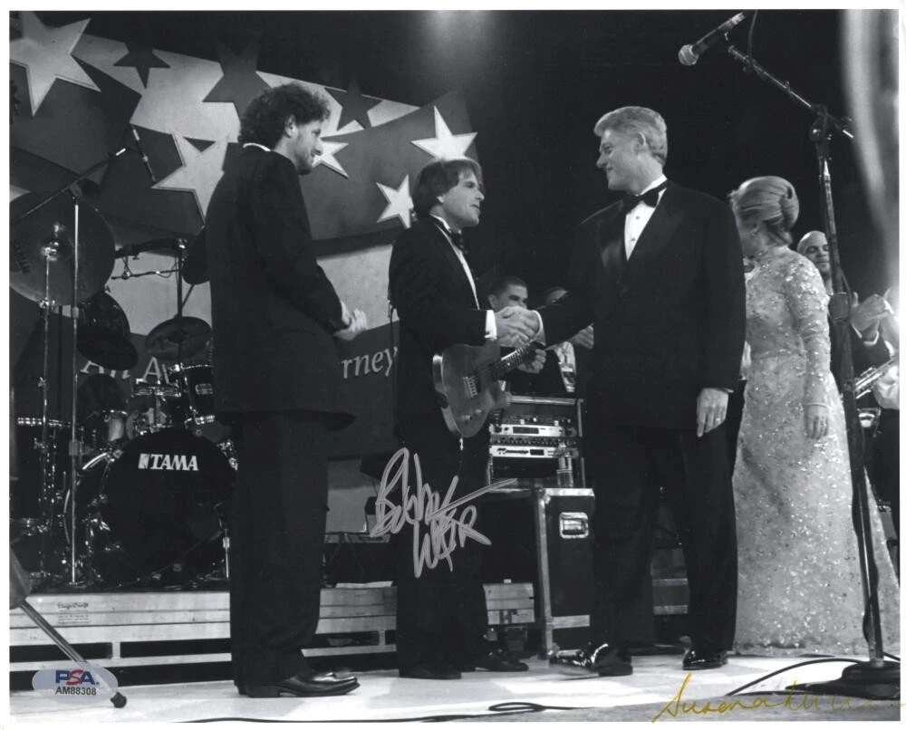 Bob Weir Grateful Dead Signed Autograph 8x10 Photo w/ President Bill ...