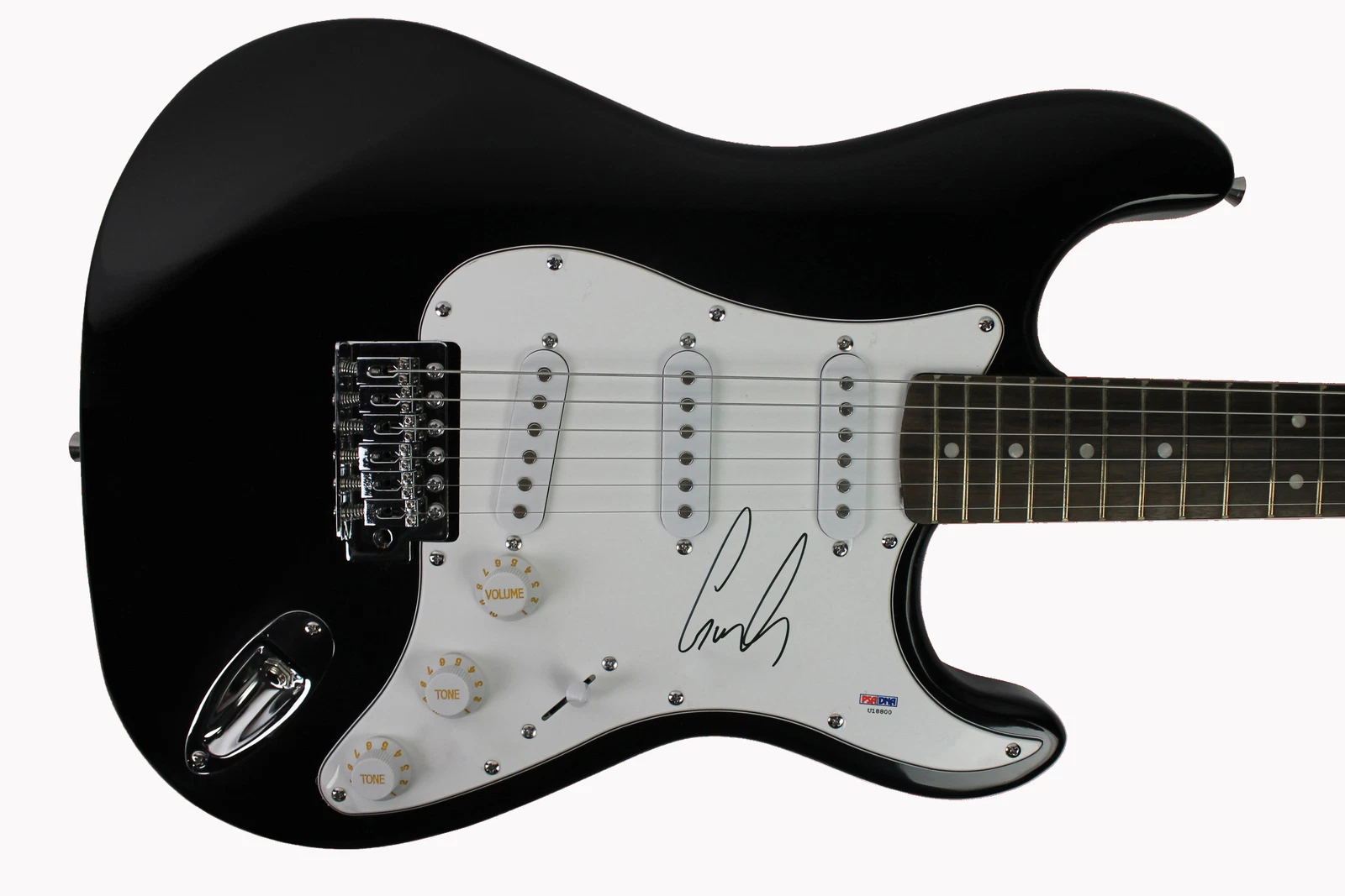 Gus G Firewind Authentic Signed Black Electric Guitar Autographed PSA # ...