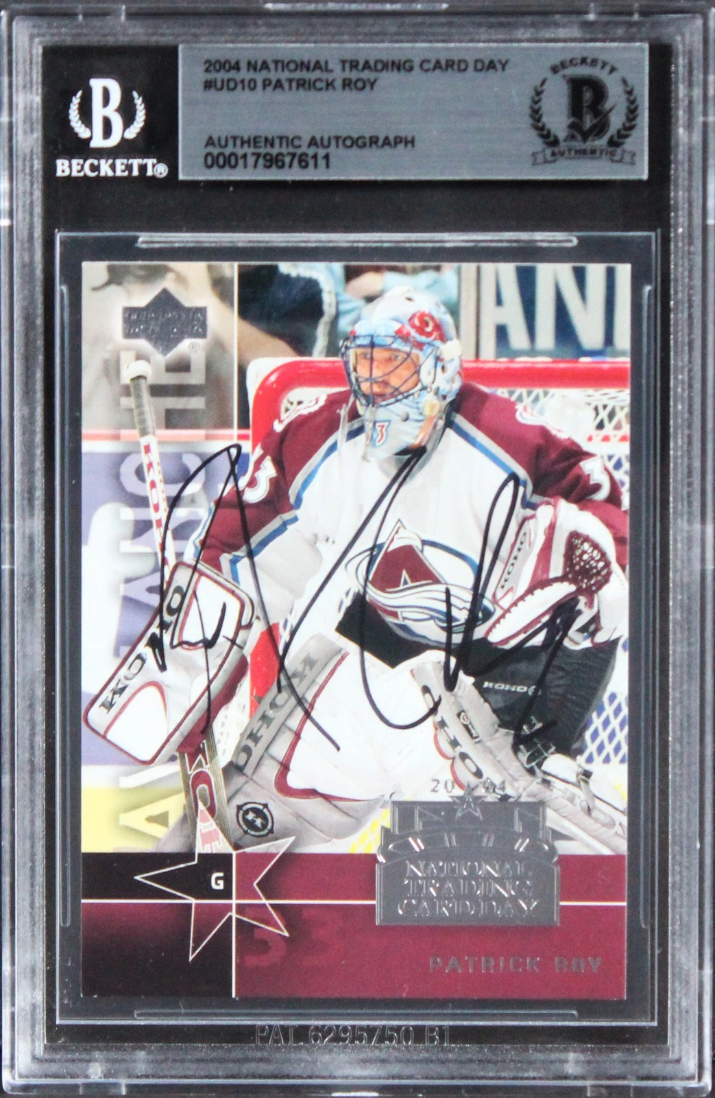 Avalanche Patrick Roy Signed 2004 National Trading Card Day #UD10 Card ...
