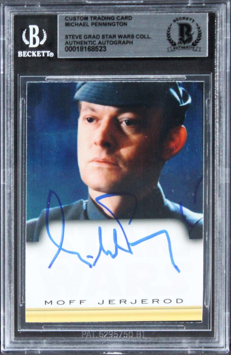 Michael Pennington Star Wars Authentic Signed Custom Trading Card BAS ...
