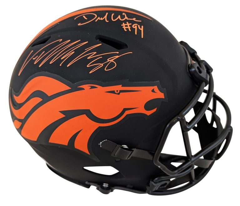 Broncos DeMarcus Ware & Von Miller Signed Eclipse F/S Speed Proline ...