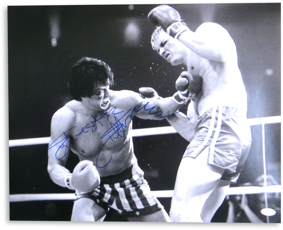Sylvester Stallone Signed Autographed 16X20 Photo Rocky IV Punch JSA ...