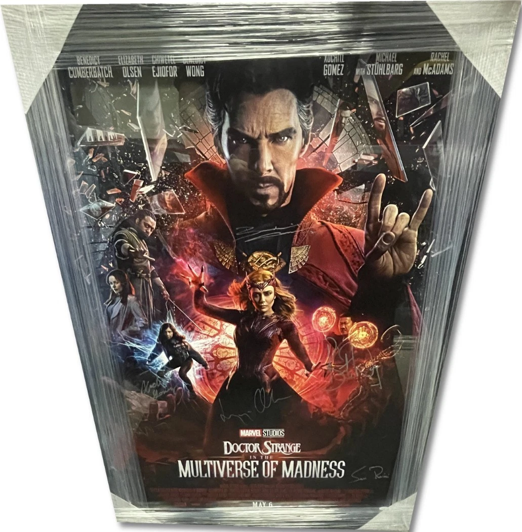 Doctor Strange In The Multiverse Of Madness Autographed Cast Poster ...