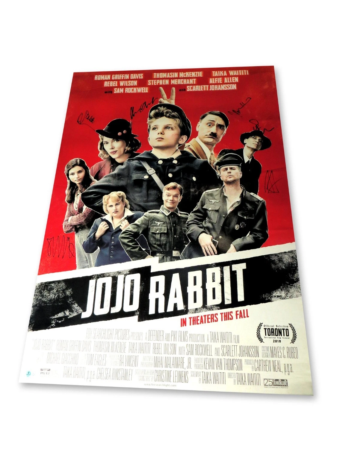 Jojo Rabbit Cast Signed Autograph 27X40 Poster Scarlett Johansson ...