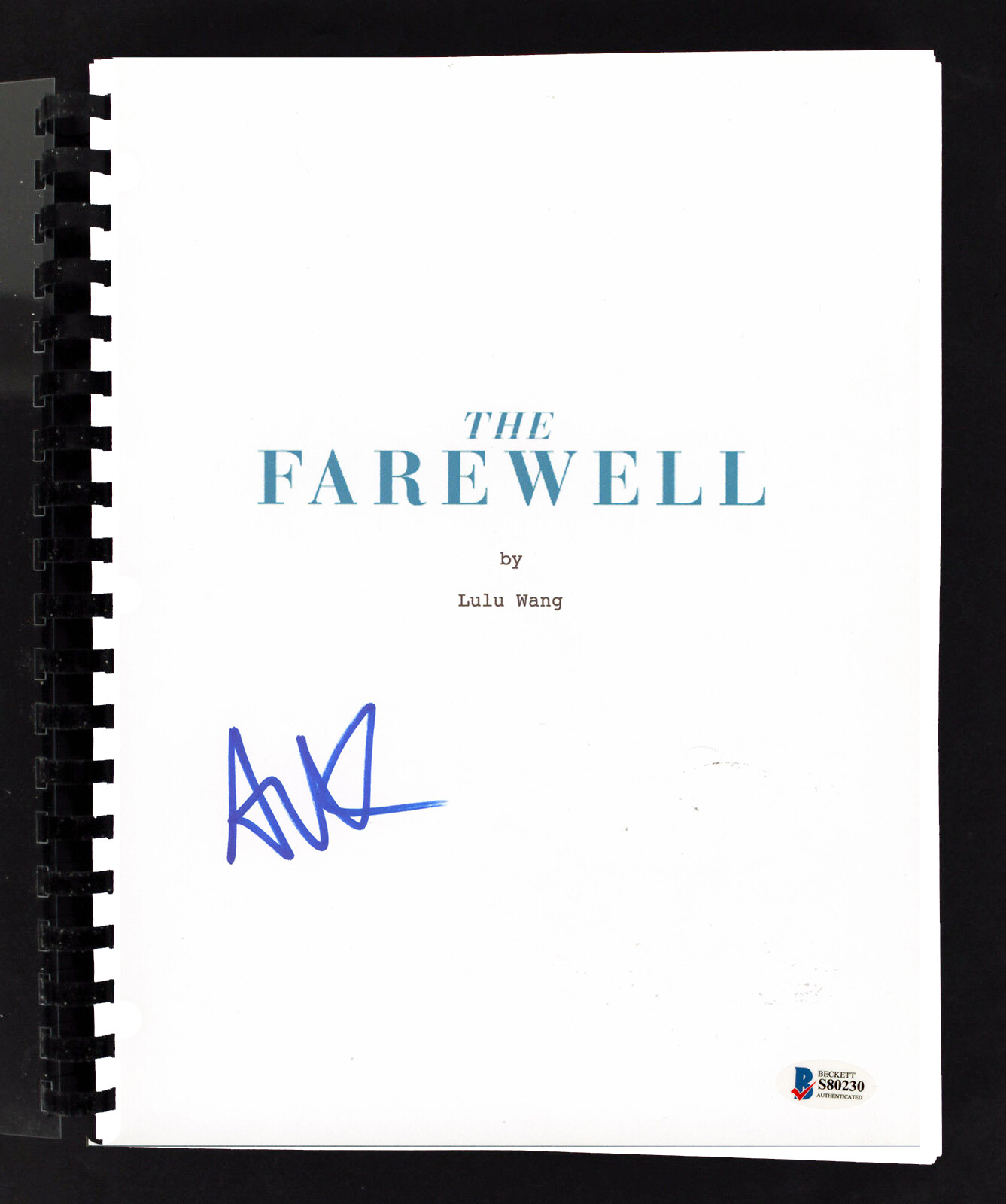 Awkwafina The Farewell Authentic Signed Movie Script Autographed BAS # ...