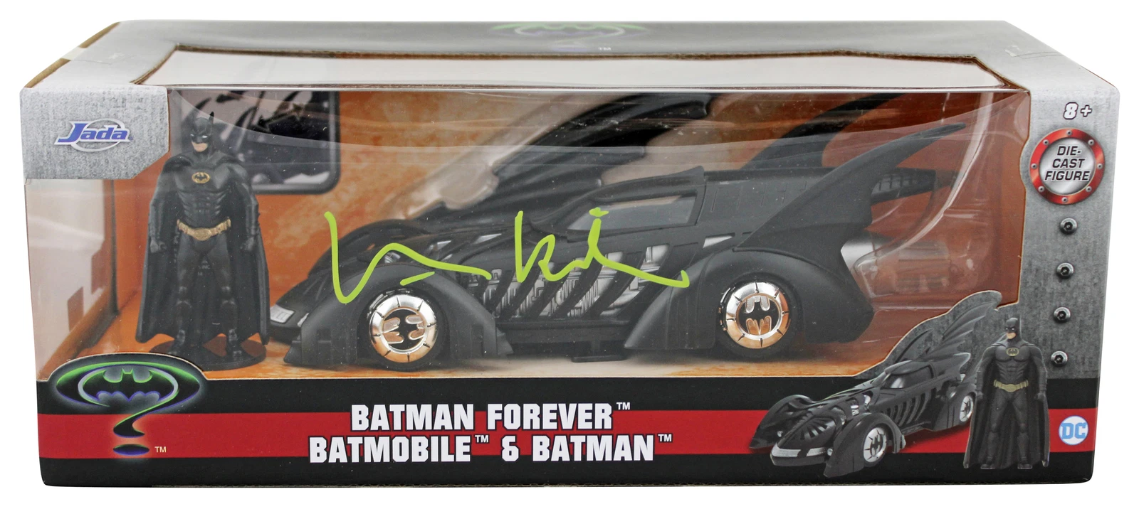Val Kilmer Batman Forever Signed Batman & Batmobile 1:18 Scale Die Cast ...