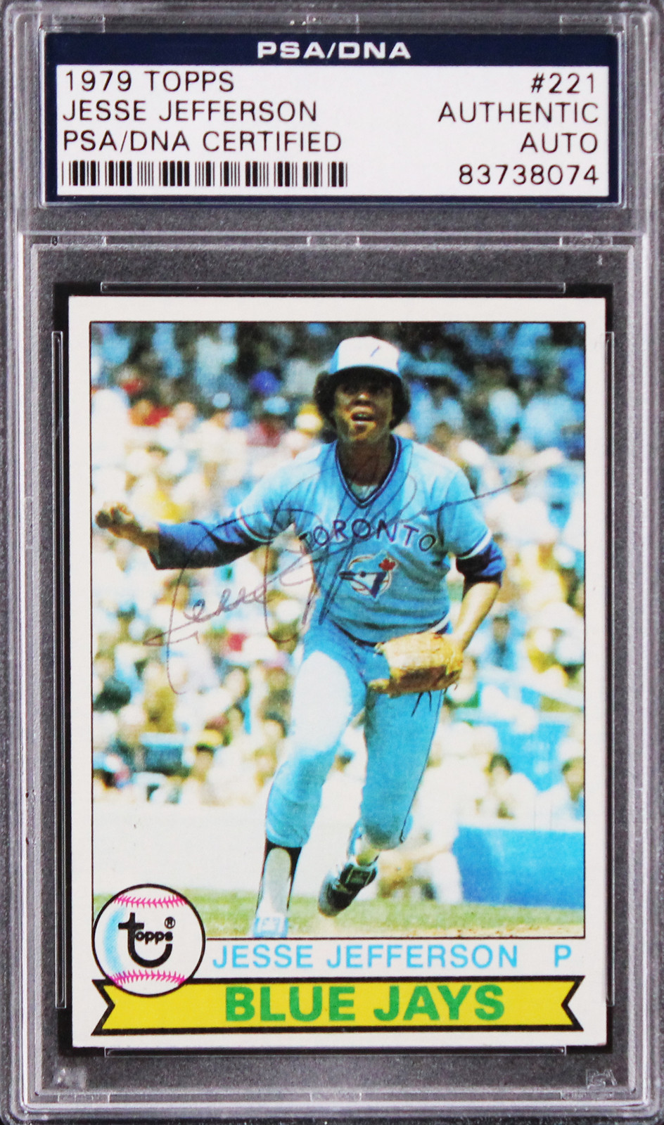 Blue Jays Jesse Jefferson Authentic Signed 1979 Topps #221 Card PSA/DNA ...