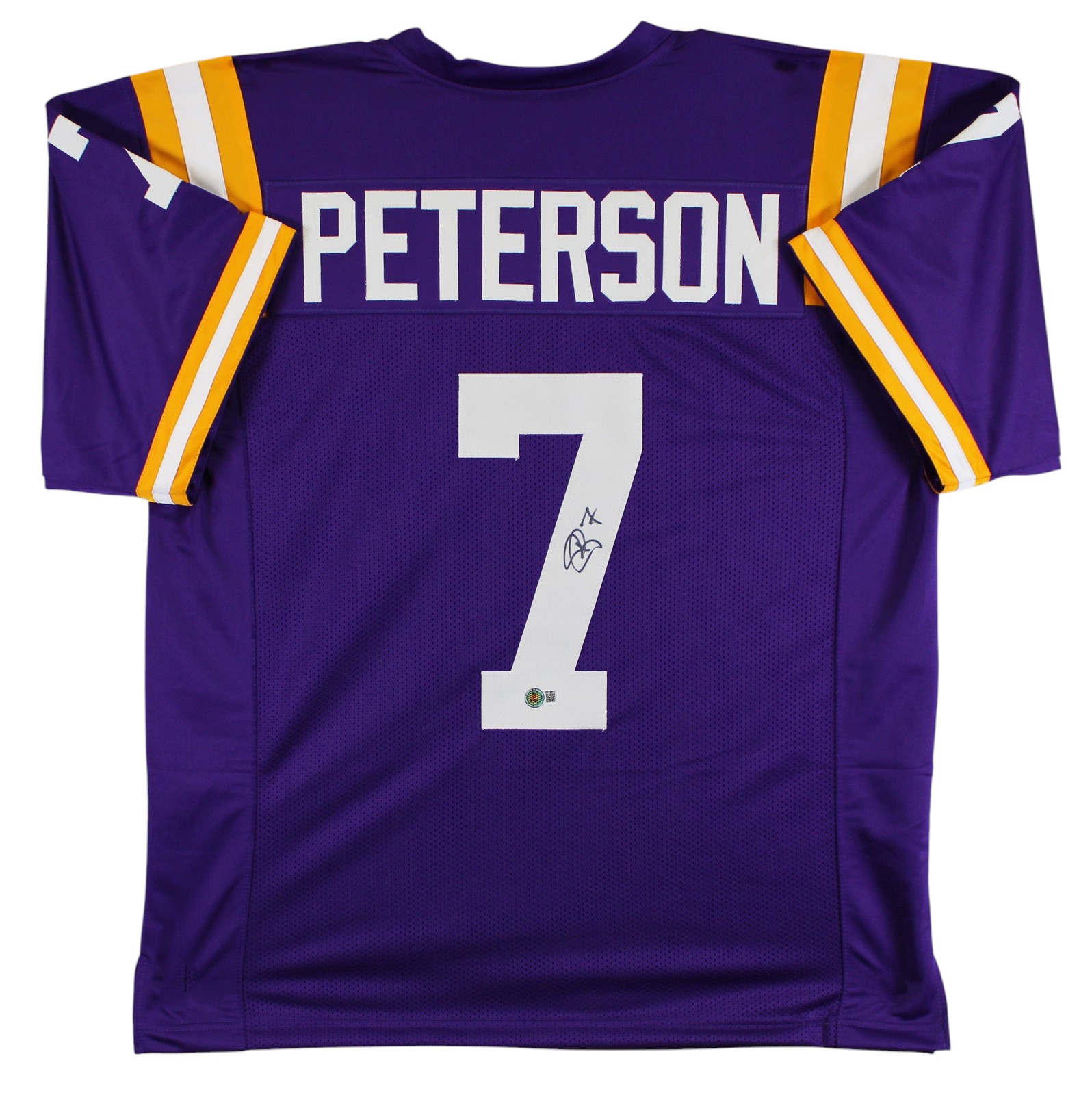 LSU Patrick Peterson Authentic Signed Purple Pro Style Jersey BAS ...