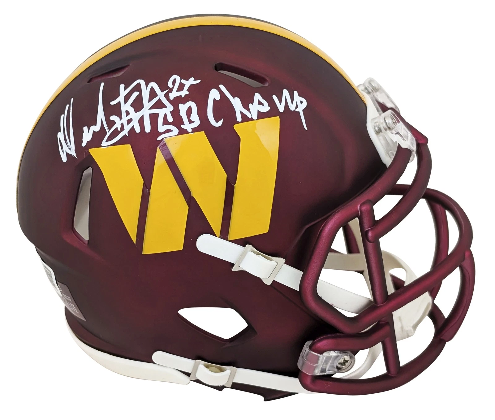 Commanders Dexter Manley "2x SB Champ" Signed Speed Mini Helmet BAS ...