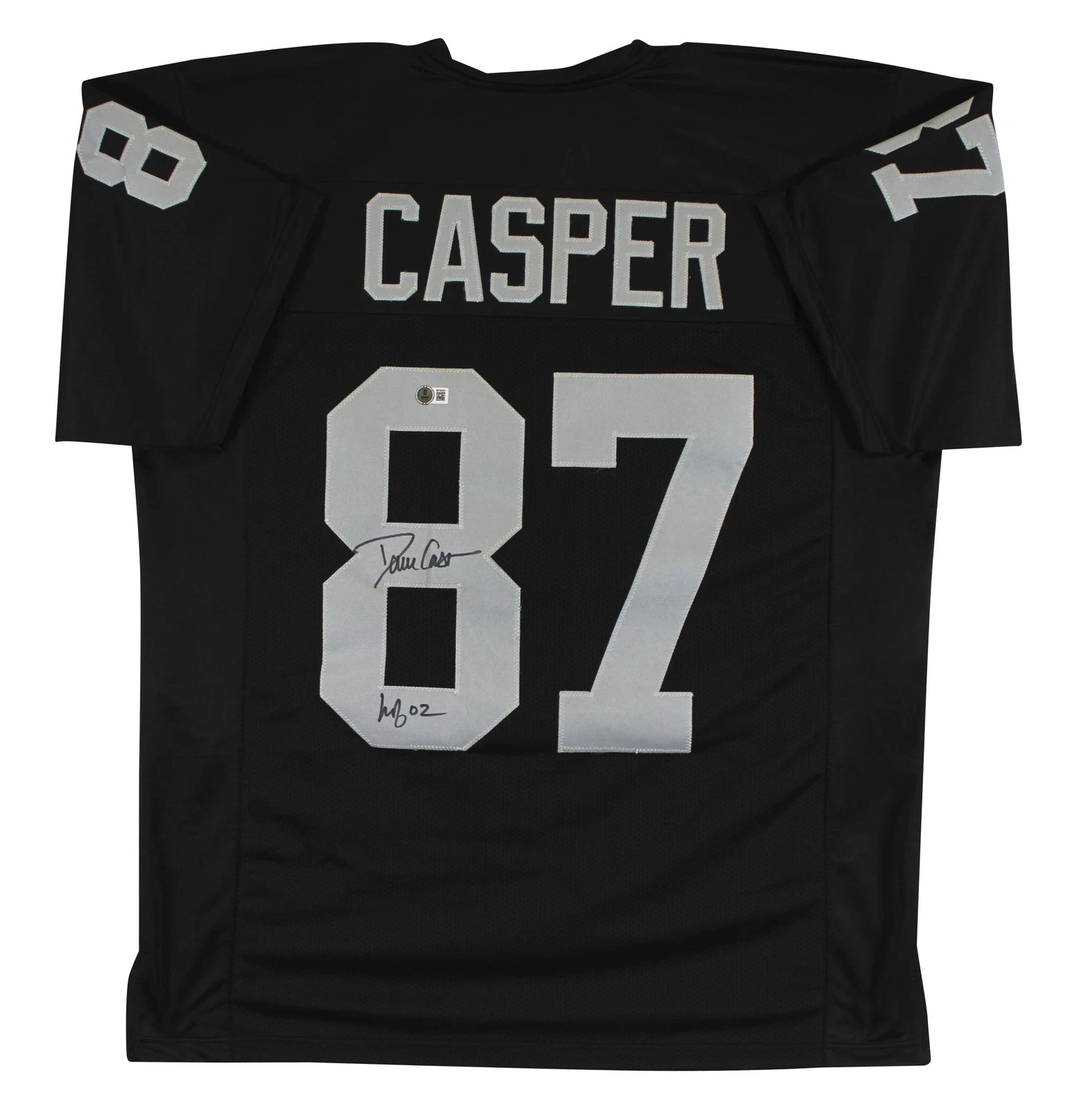 Dave Casper "HOF 02" Authentic Signed Black Pro Style Jersey BAS ...