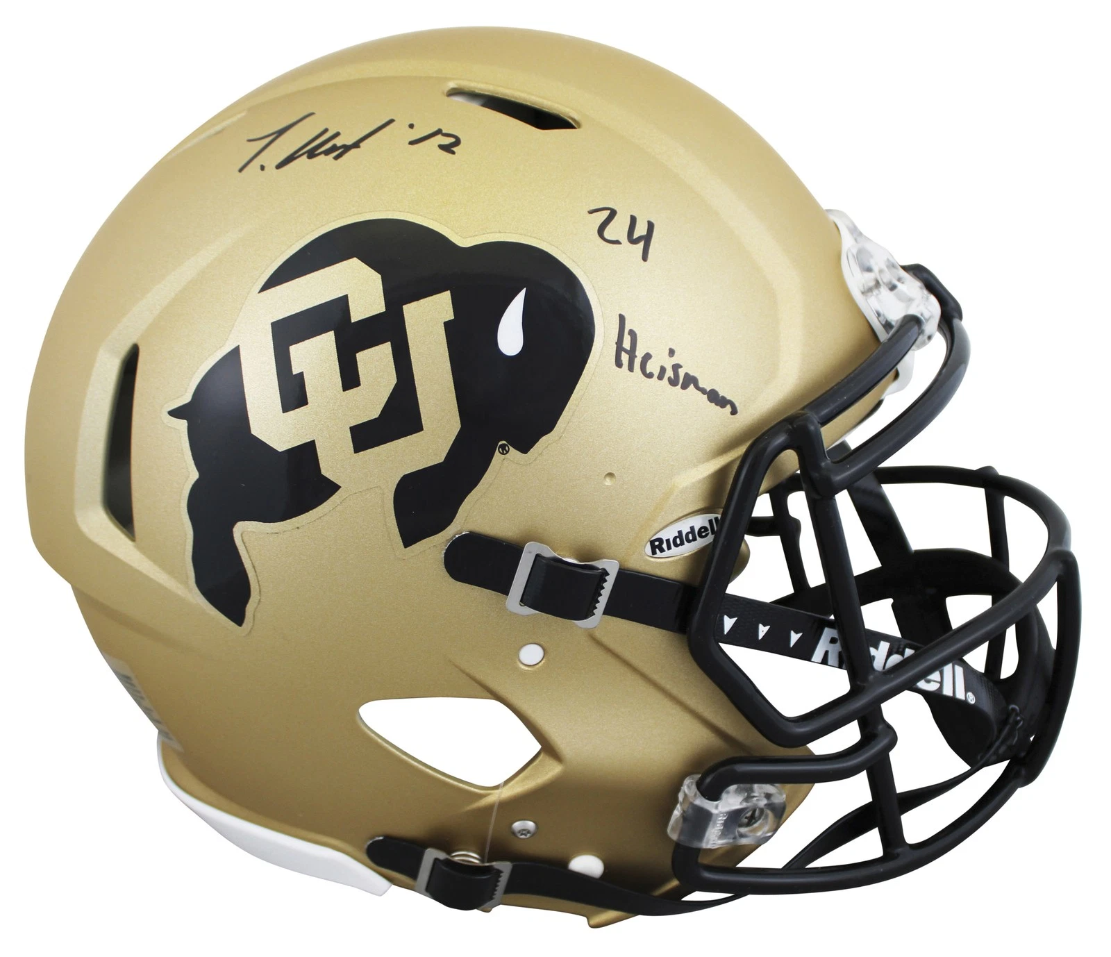 Colorado Travis Hunter "24 HT" Signed Full Size Speed Proline Helmet ...