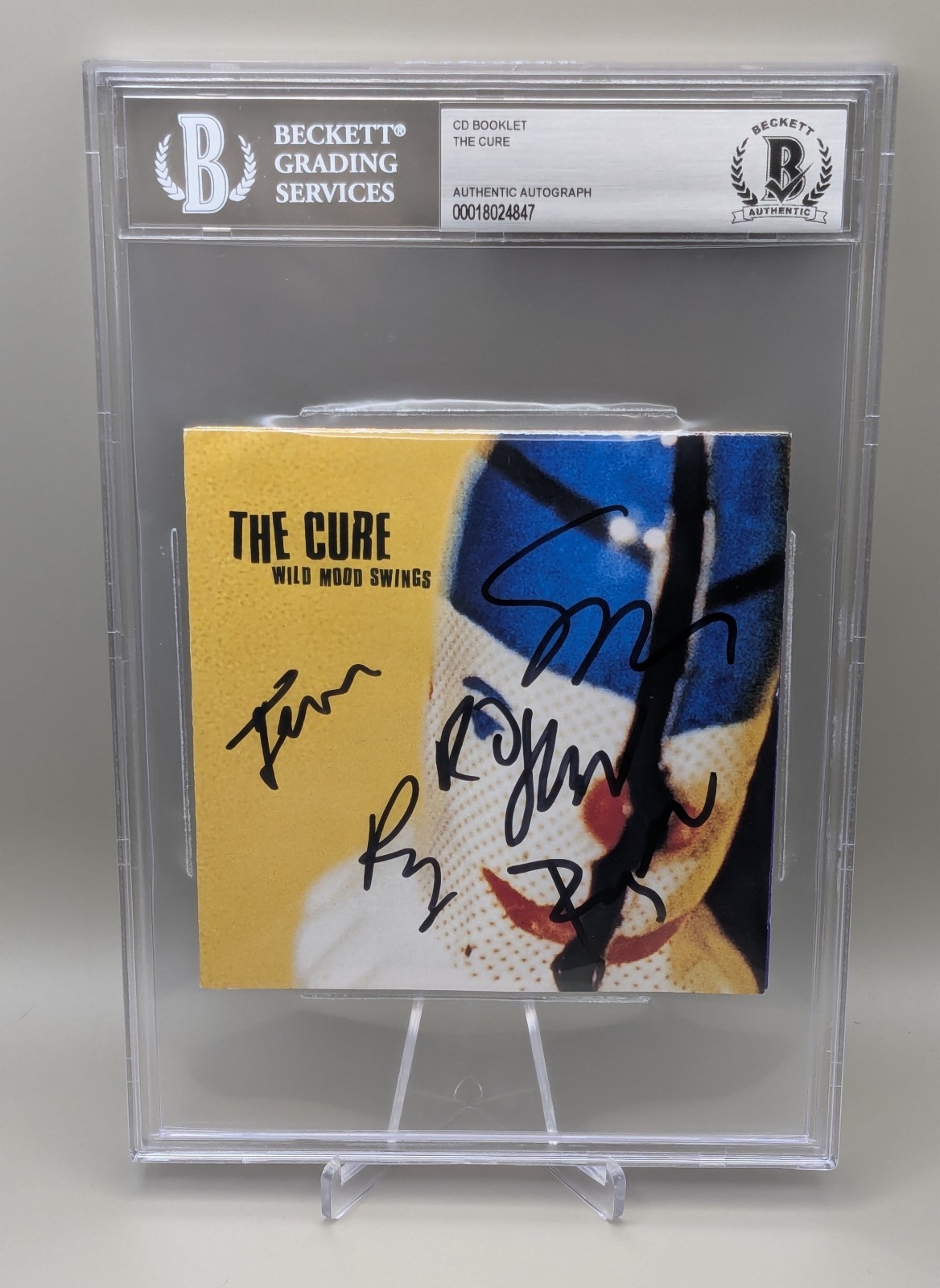 THE CURE signed autographed WILD MOOD SWINGS CD BOOK BECKETT (BAS ...