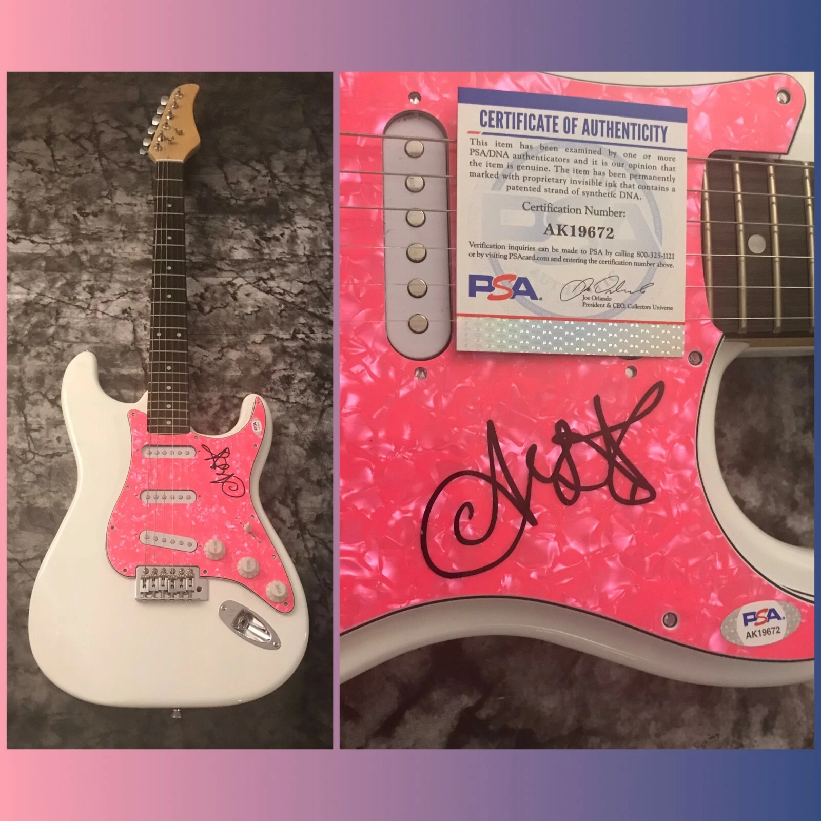 PSA/DNA Arch Enemy Band Star * ALISSA WHITE-GLUZ * Signed Electric ...