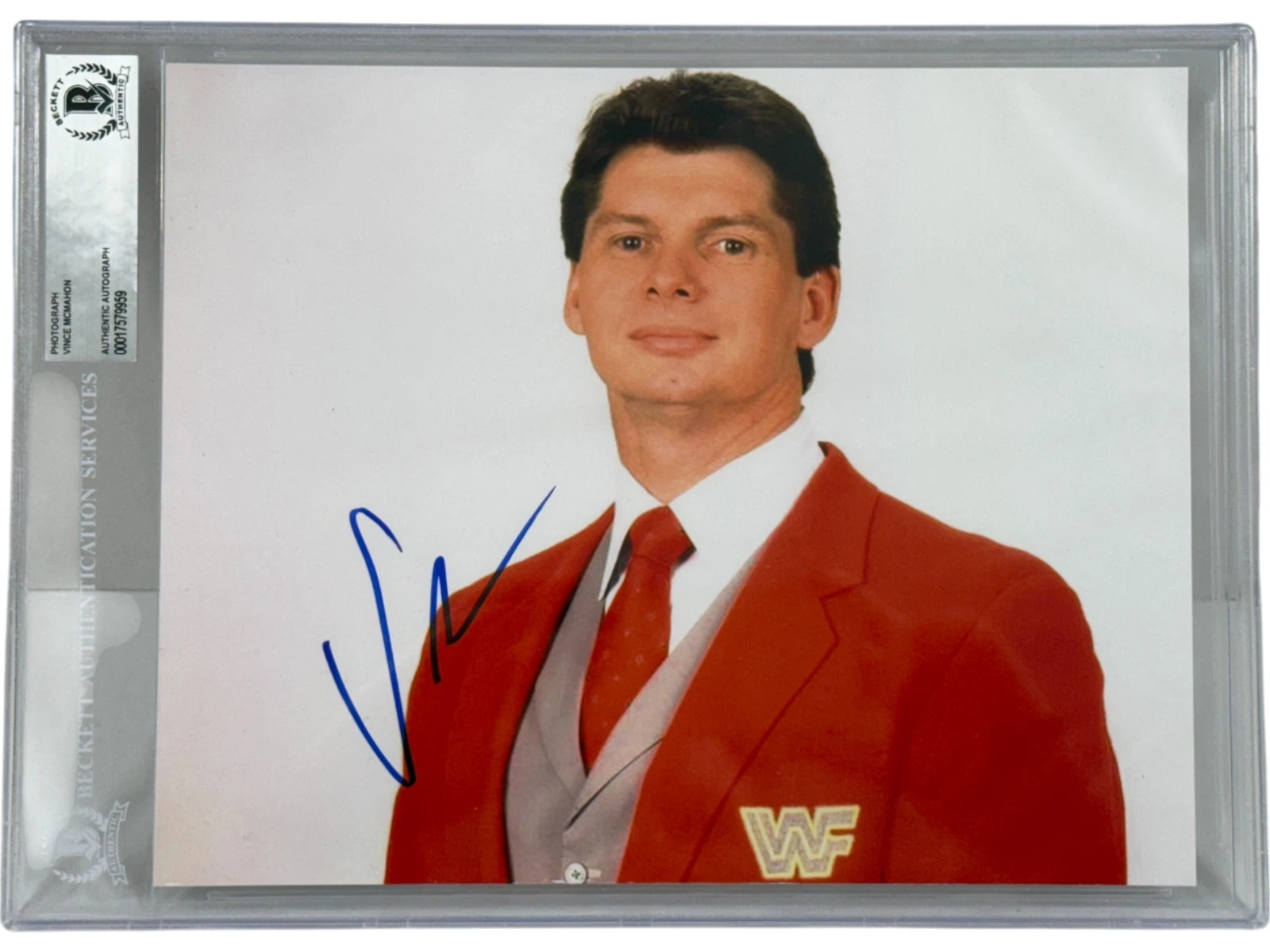 Vince McMahon Signed 8x10 Photo WWE WWF Wrestling Auto Beckett ...
