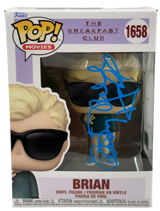 Anthony Michael Hall Signed Brian Funko The Breakfast Club Autograph ...